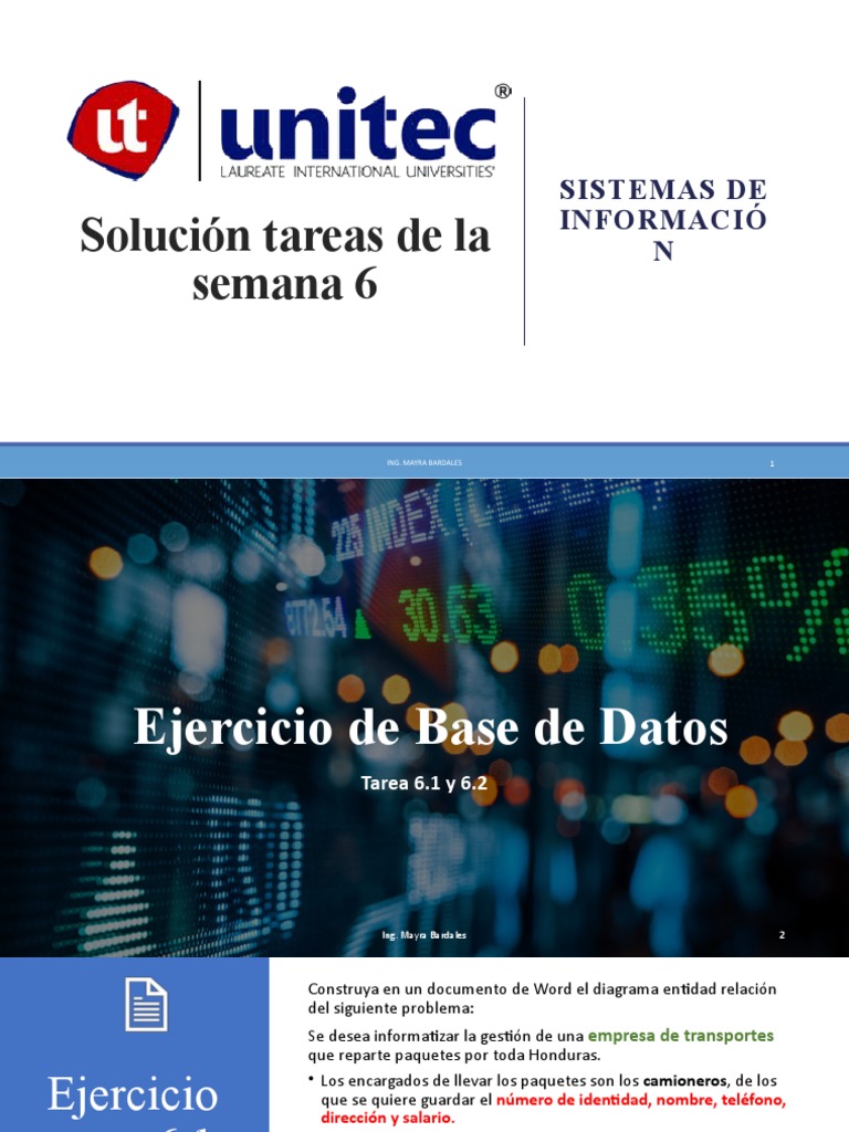 Solución de La Tarea 6.1 y 6.2 | PDF | Base de datos relacional | Bases de datos