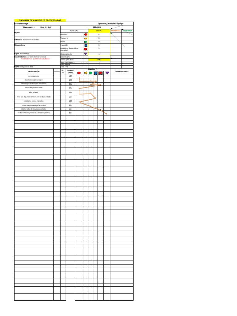 Diagrama Analitico Procesos - DAP | PDF | Science | Ciencia y Tecnología