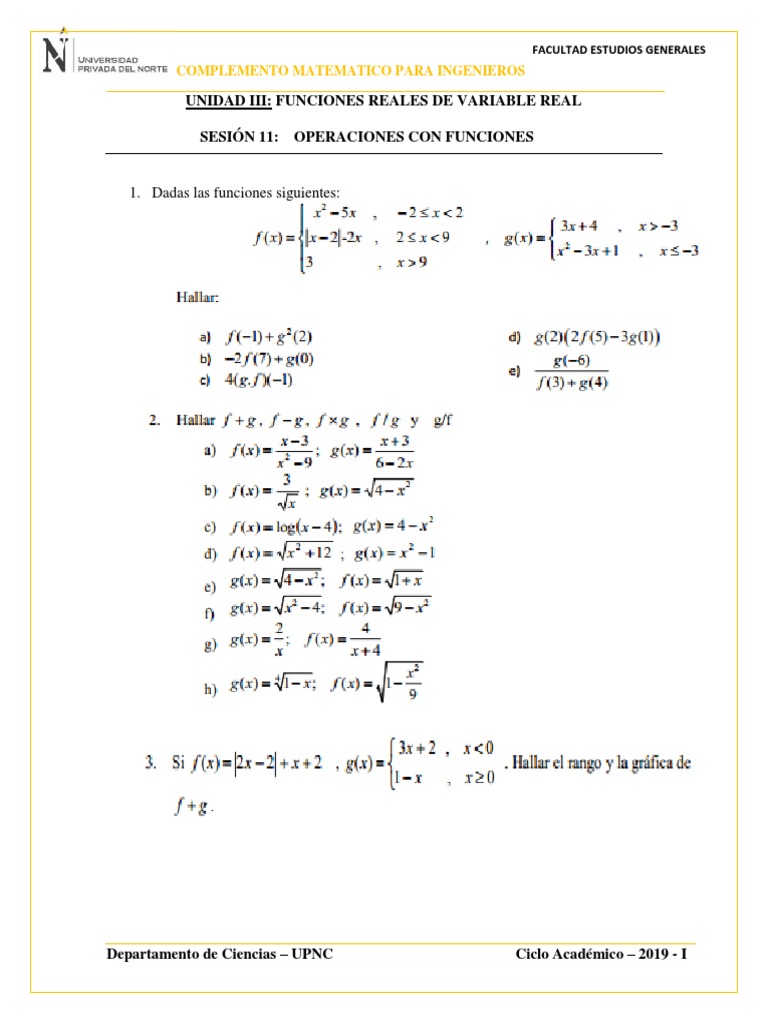 Practica de Funciones PDF | PDF