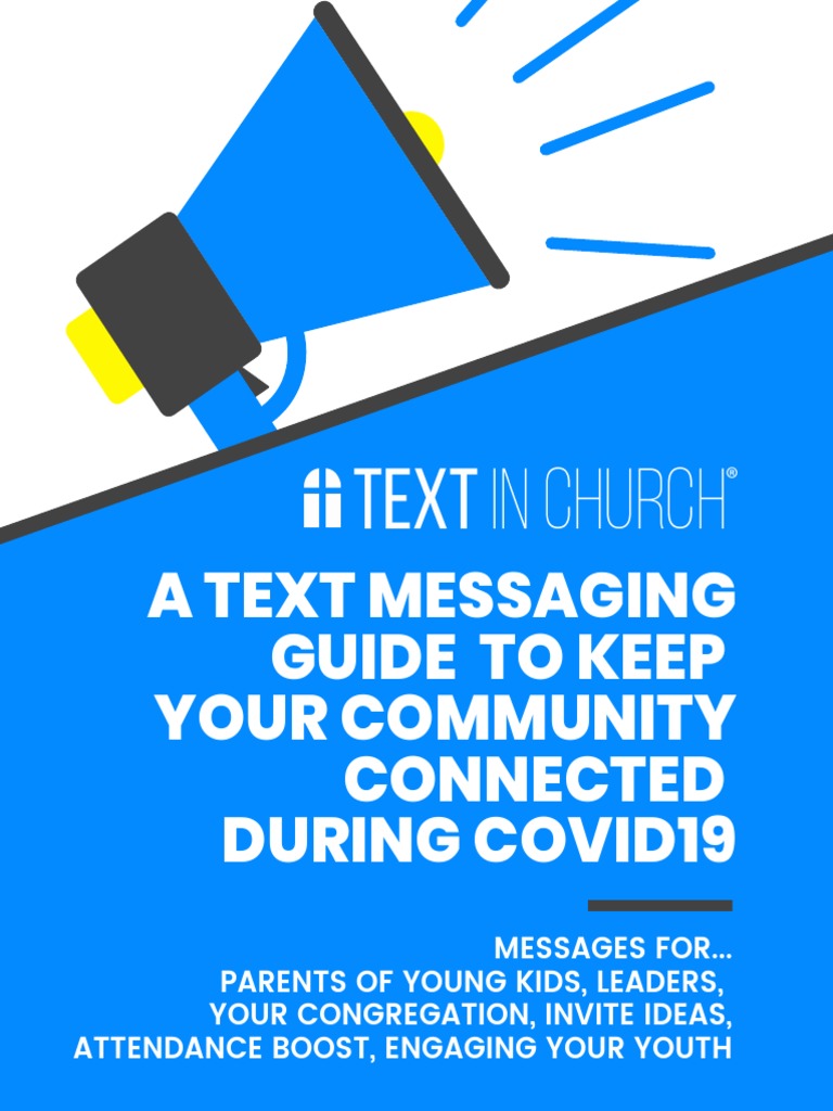 Text Messages To Keep Your Community Connected by Text in Church | PDF ...