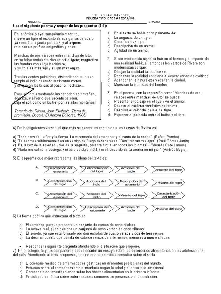 Prueba Saber 9° Número 3 | PDF | Libros para adolescentes