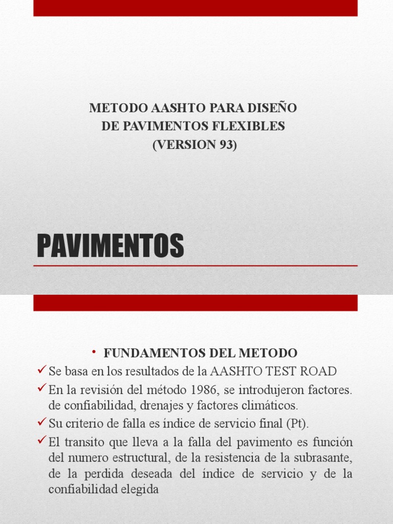 Metodo Aashto 93 | PDF