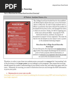 AP World DBQ Sourcing Sentence Guide | PDF