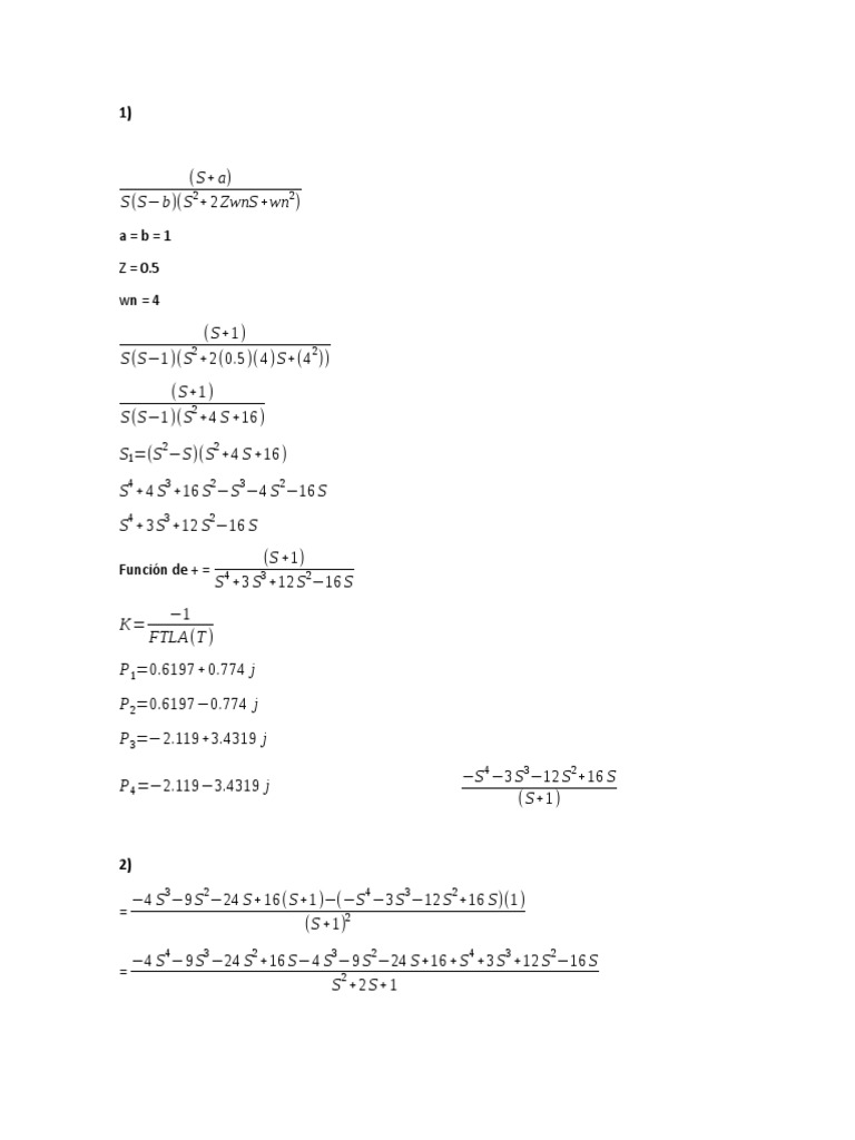 Control System Analysis and Roots | PDF