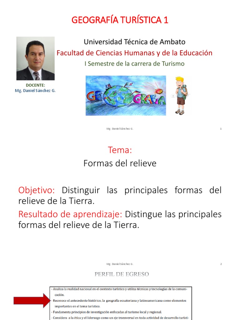 Principales Formas del Relieve Terrestre | PDF | Terreno | Tierra