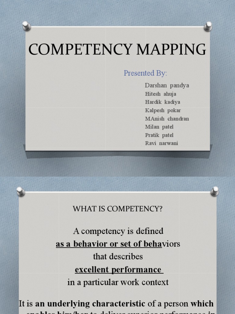 Competency Mapping: Presented by | PDF | Competence (Human Resources ...