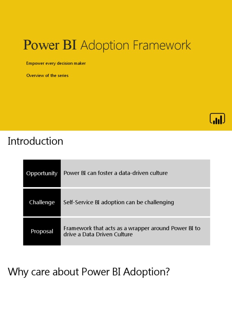 1.1 Power BI Adoption - What Is The Series About | PDF | Cognition ...