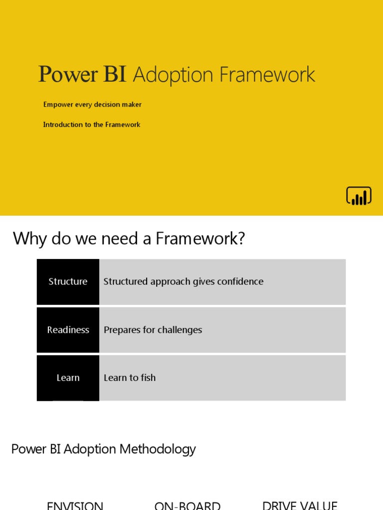 Power BI Adoption Framework Overview | PDF | Governance | Architect