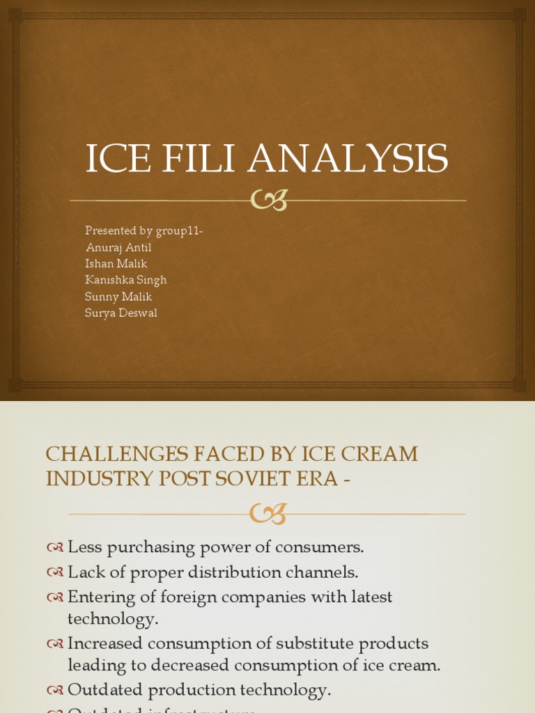 Ice Fili: Challenges and Strategic Solutions | PDF | Business Economics ...