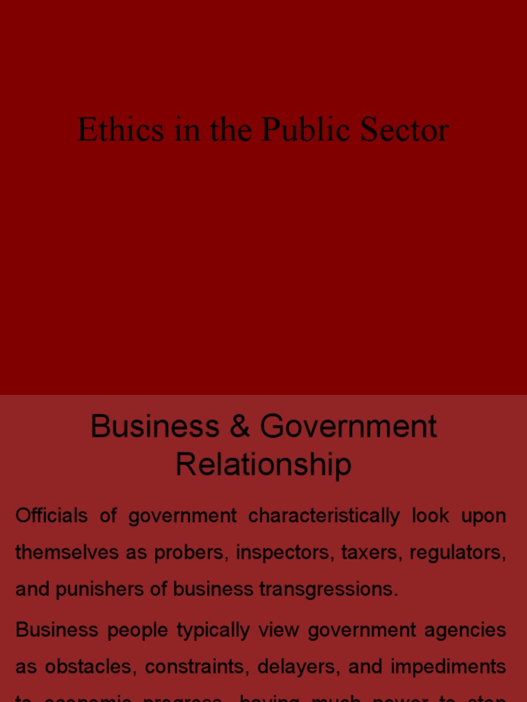 Ethics in The Public Sector | PDF | Whistleblower | Social Institutions