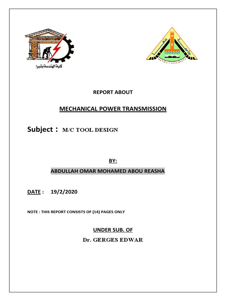 Overview of Mechanical Power Transmission | PDF | Transmission ...