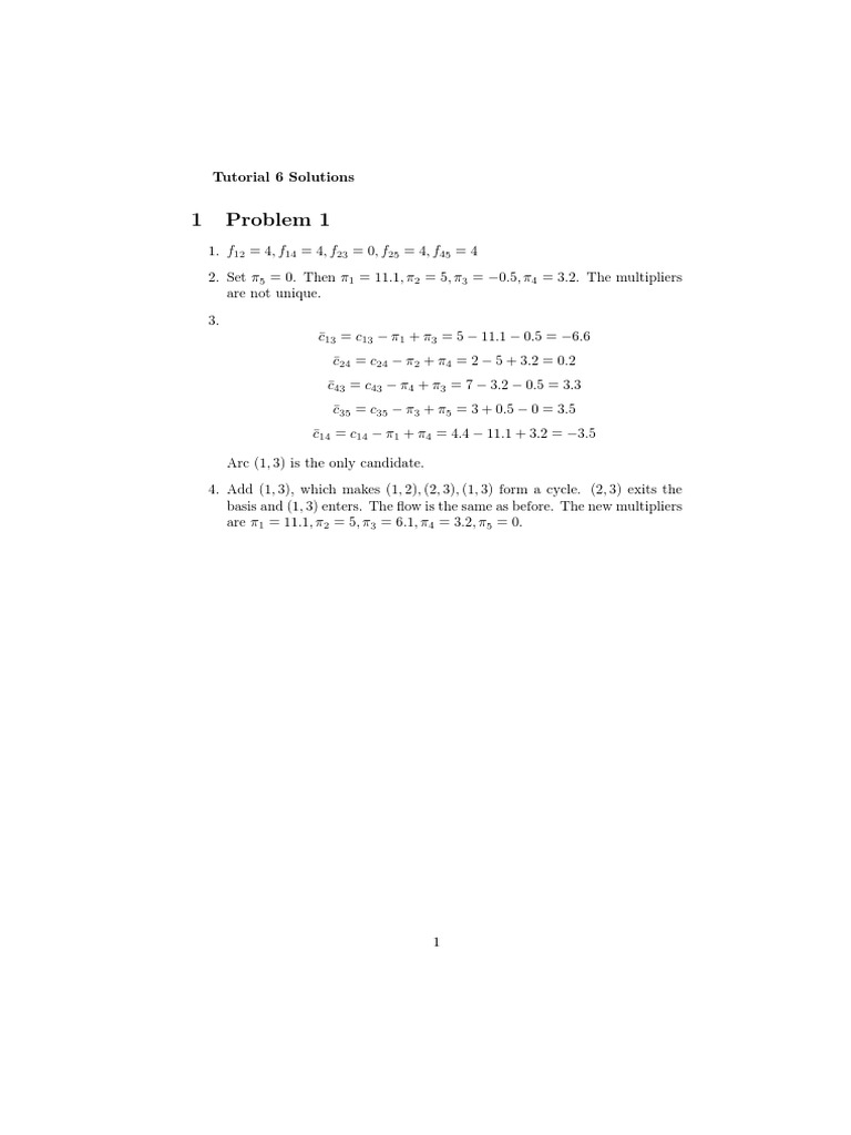1 Problem 1 | PDF