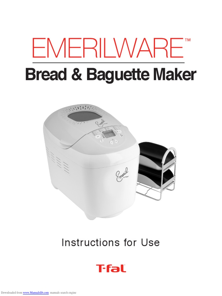 Bread & Baguette Maker: Instructions For Use | PDF | Breads | Dough