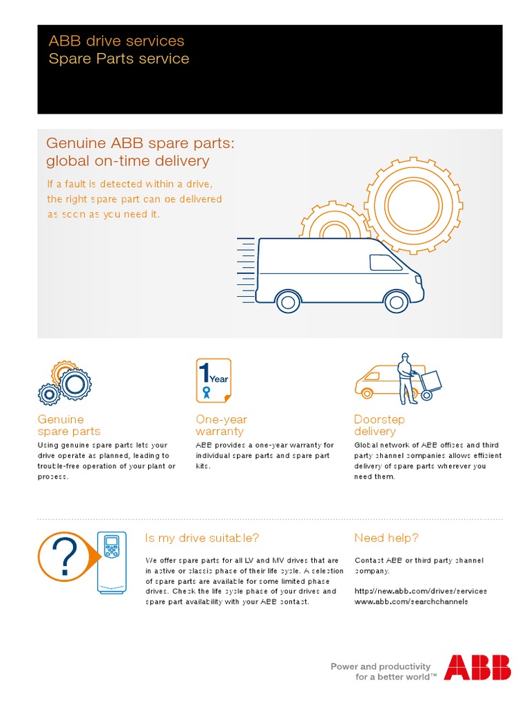 Genuine ABB Spare Parts: Global On-Time Delivery | PDF | Computing ...