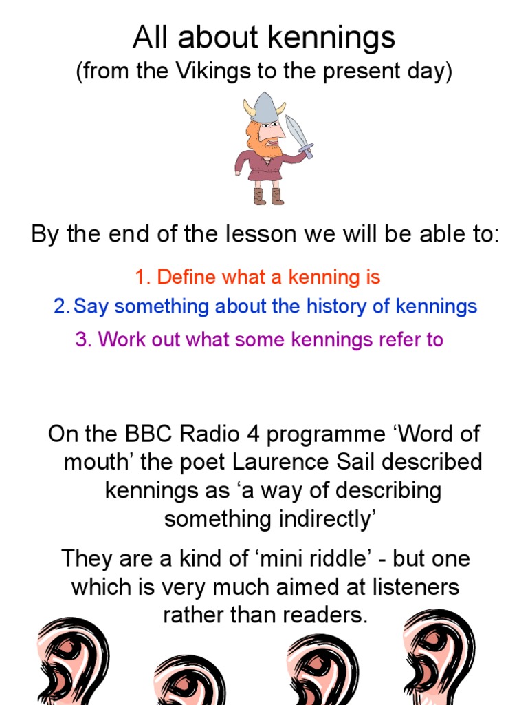 All About Kennings: (From The Vikings To The Present Day) | PDF ...