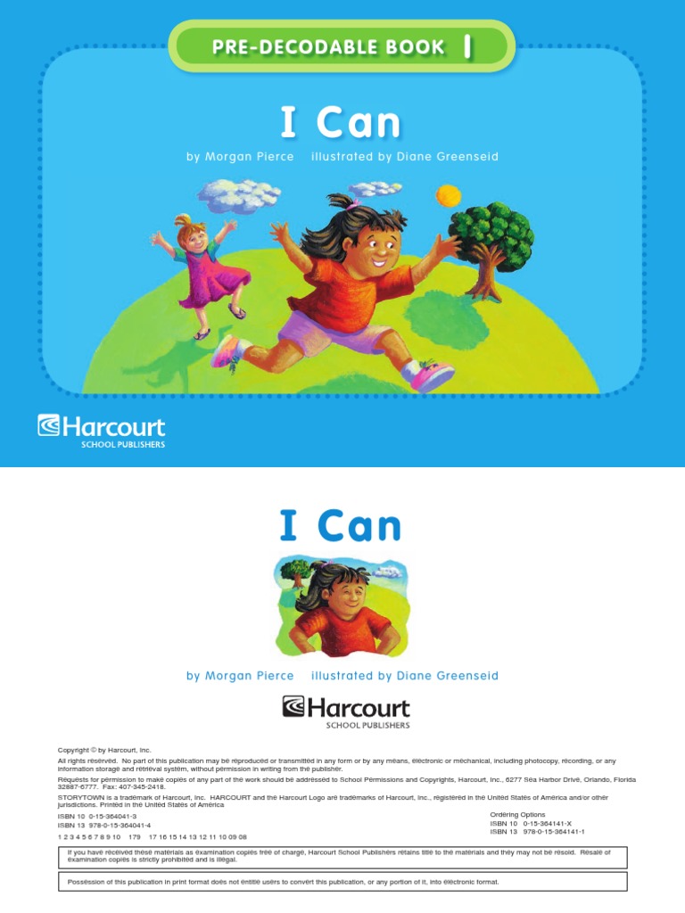 Harcourt GK Pre Decodable Books 1-15 | PDF | Photocopier | Copyright