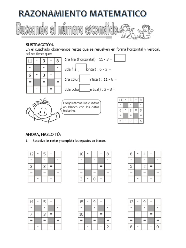 Ficha Buscando El Numero Escondido | PDF
