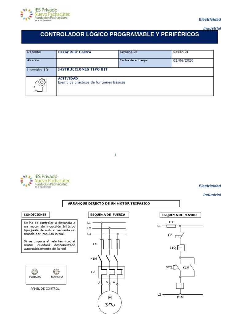 Controlador Lógico Programable Y Periféricos: Lección 10 | PDF | Relé ...