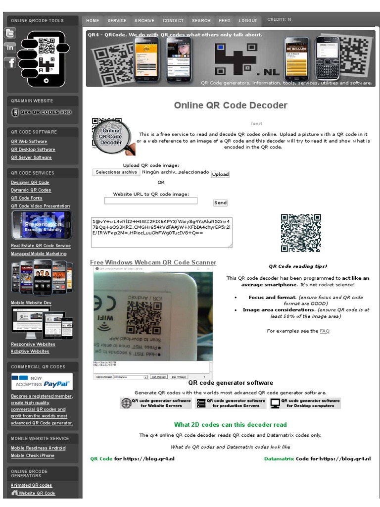 Online QR Code Decoder | PDF | Qr Code | Barcode