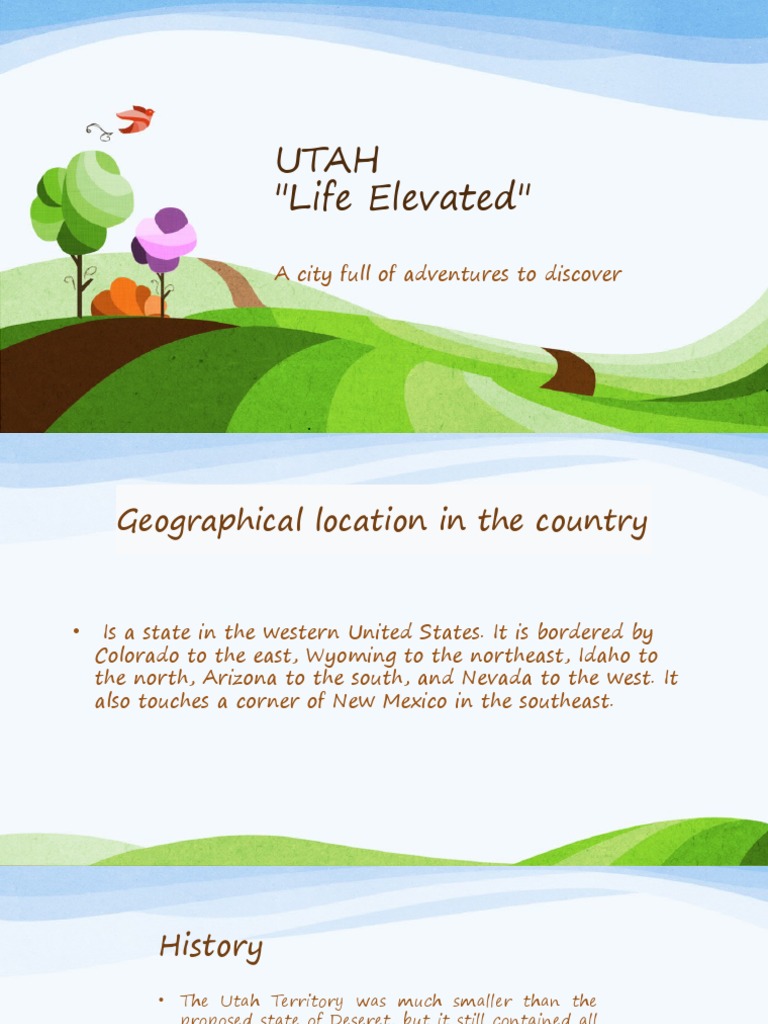 Utah: Life Elevated and Its Wonders | PDF