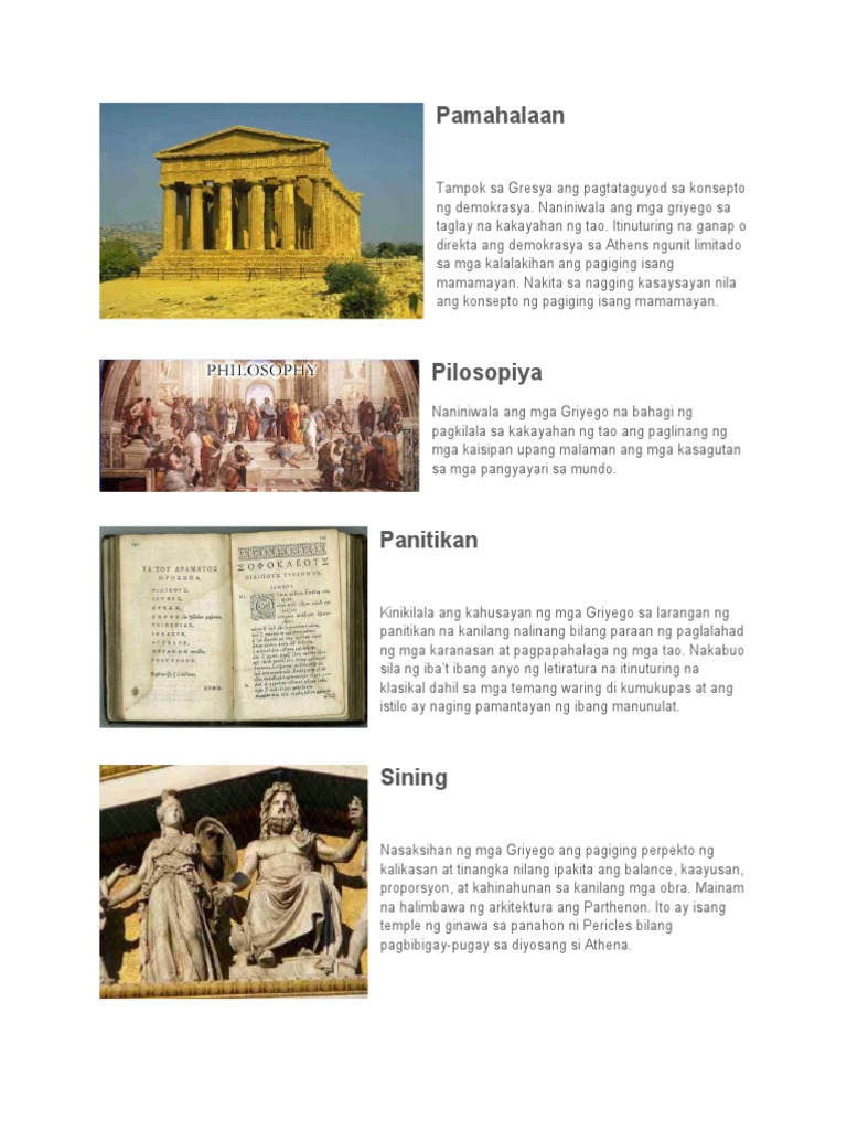 Ambag NG Roma at Gresya | PDF