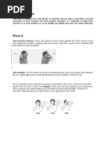 Cervical Isometric Strengthening Guide | PDF