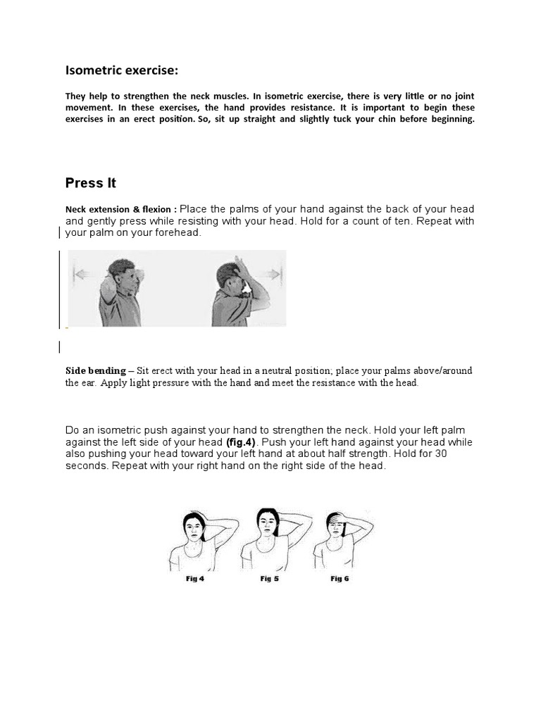 Isometric Exercise | PDF | Anatomical Terms Of Motion | Hand