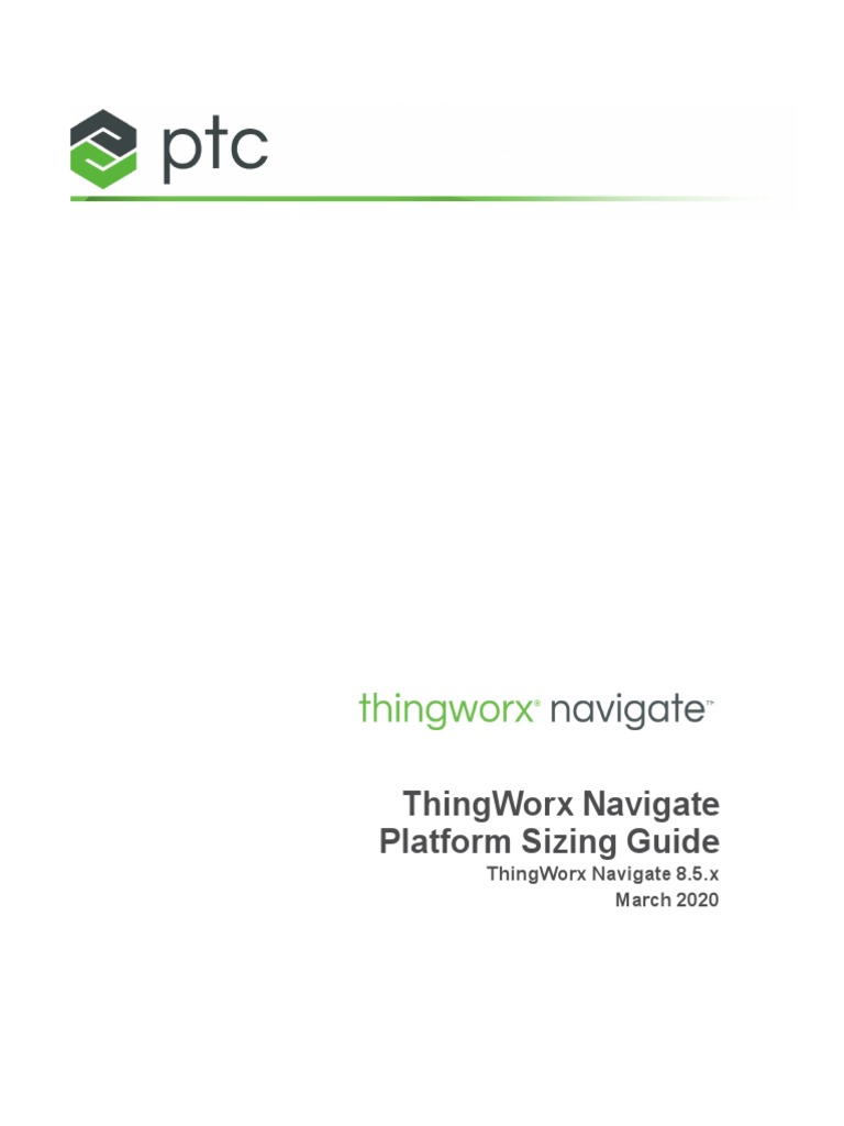 ThingWorx Navigate 8 5 Sizing Guide | PDF | Copyright Infringement ...