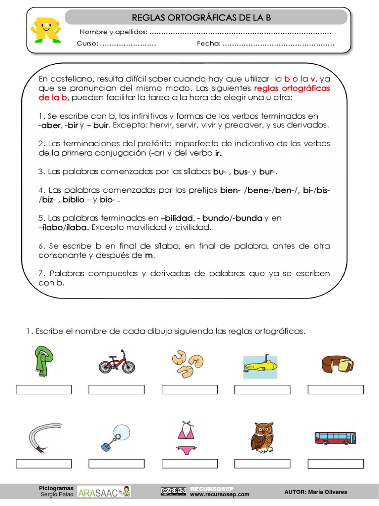 Reglas Ortográficas para Niños | PDF | Ortografía | Verbo