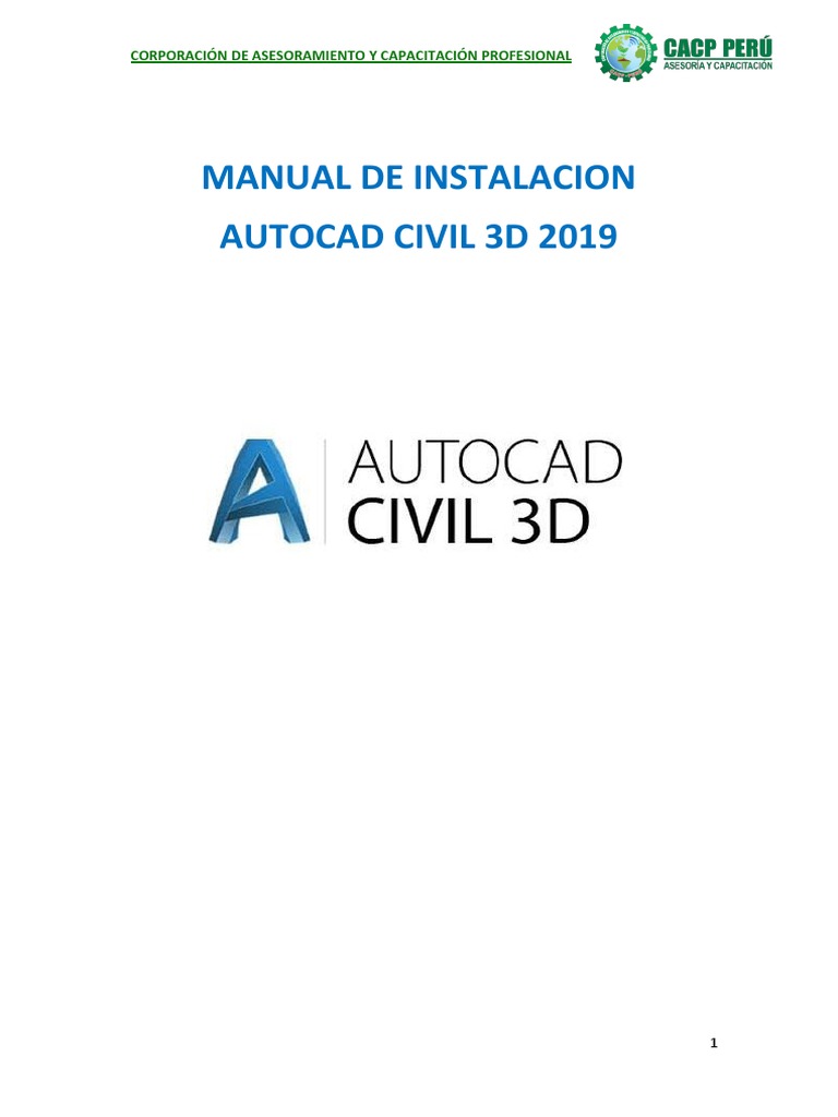 Manual de Instalacion Civil 3D PDF | PDF | Informática | Software