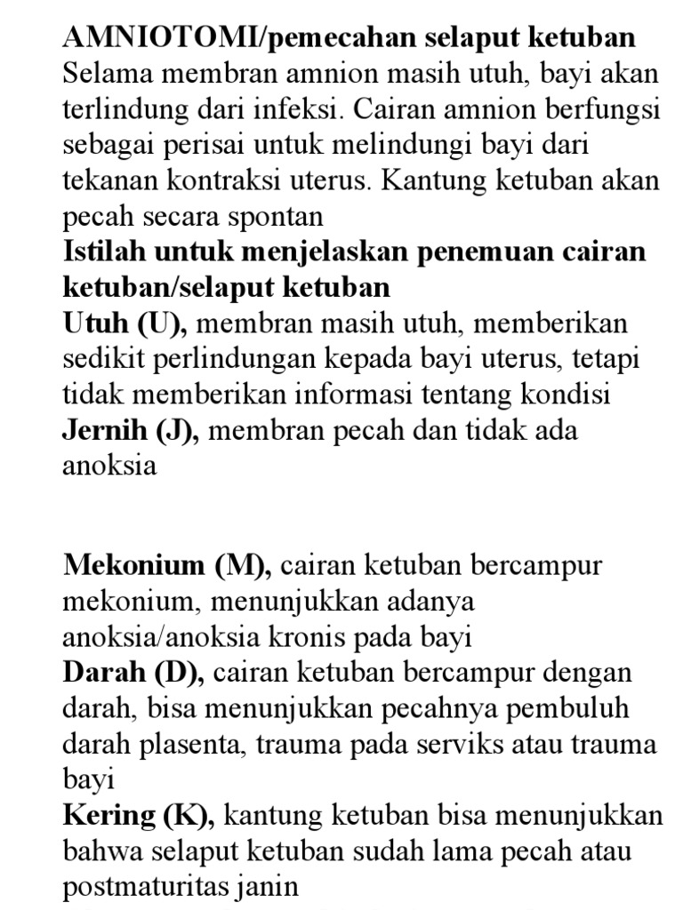 Amniotomi Flipchart | PDF