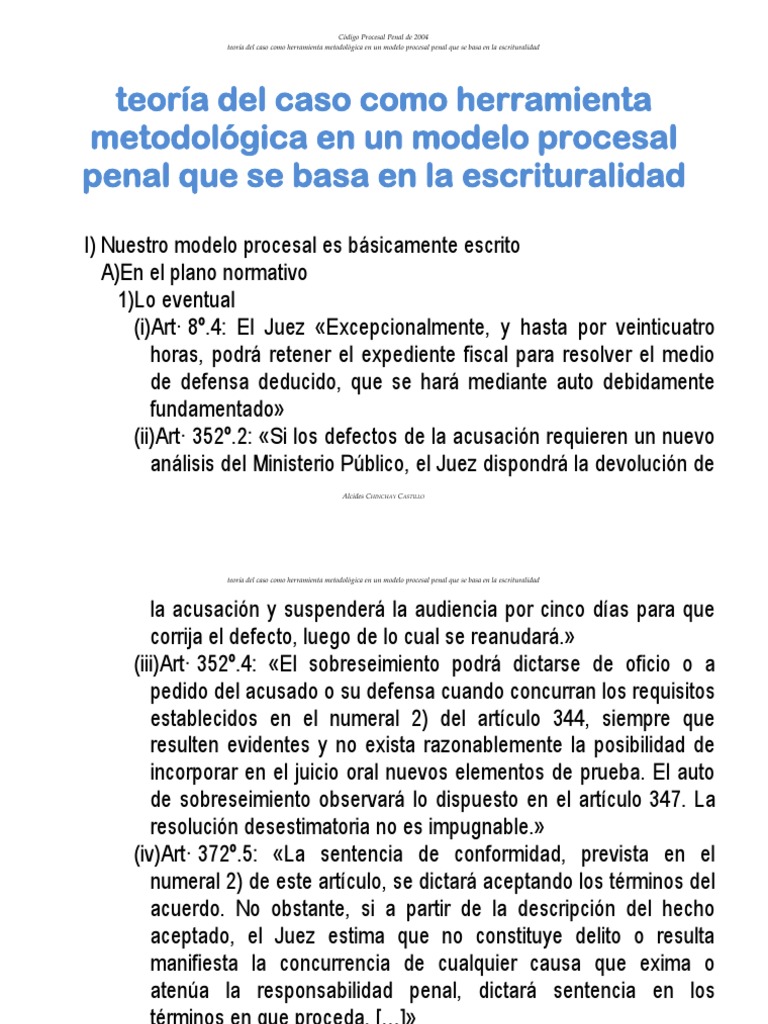 14VA SESION 19 - 09 - 19 Teoría Del Caso Como Herramienta Metodológica ...