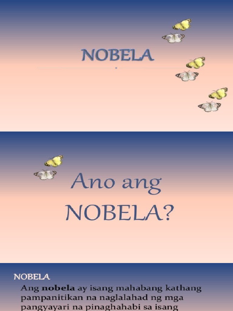 Aralin 2.3 Nobela | PDF