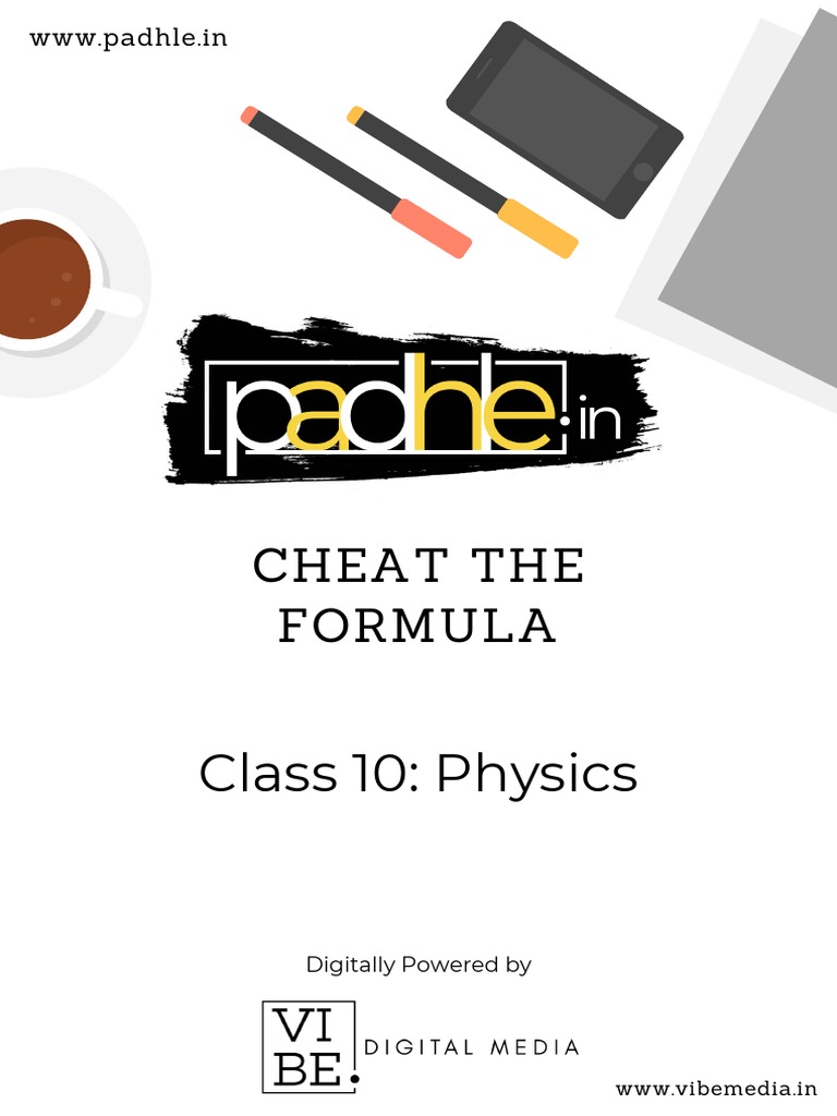 Padhle - Cheat The Formula - Physics Formulas | PDF