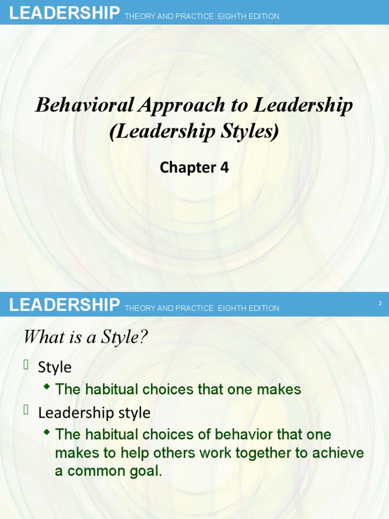 Behavioral Approach To Leadership (Leadership Styles) : Theory and ...