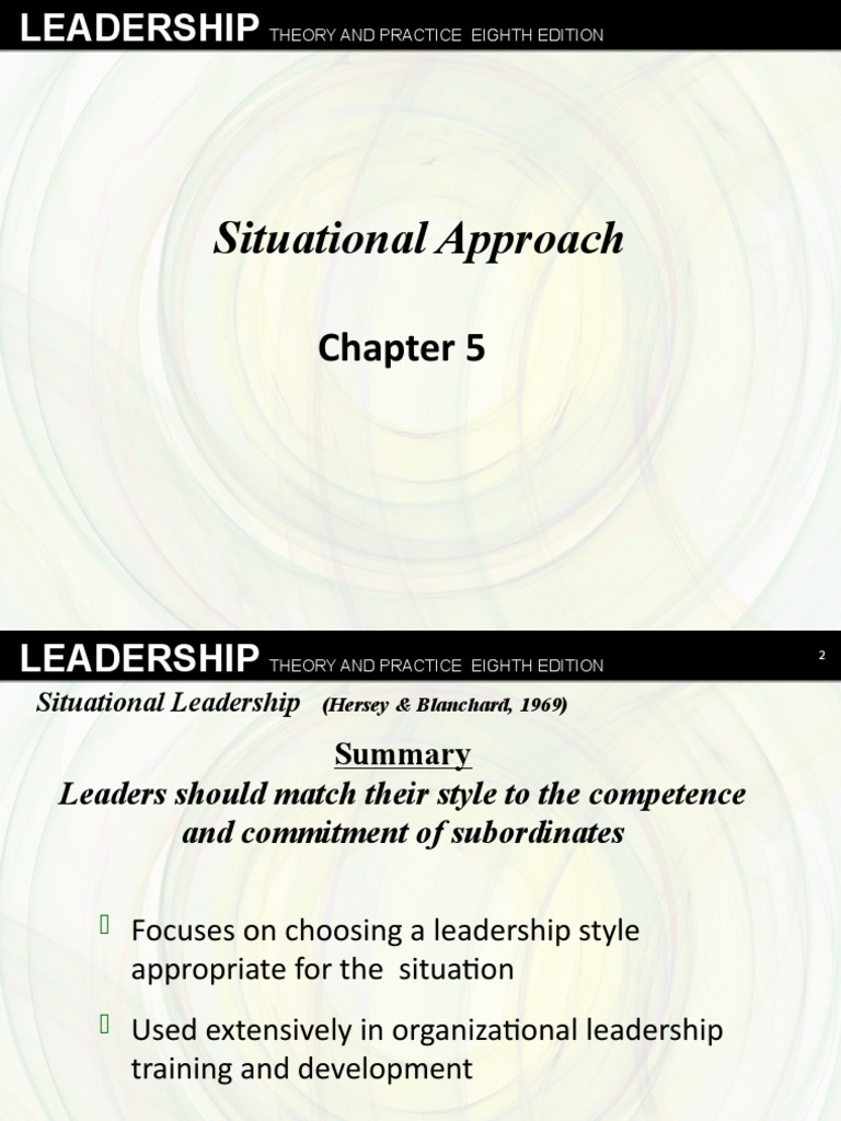 Situational Leadership Theory Overview | PDF | Leadership | Action ...