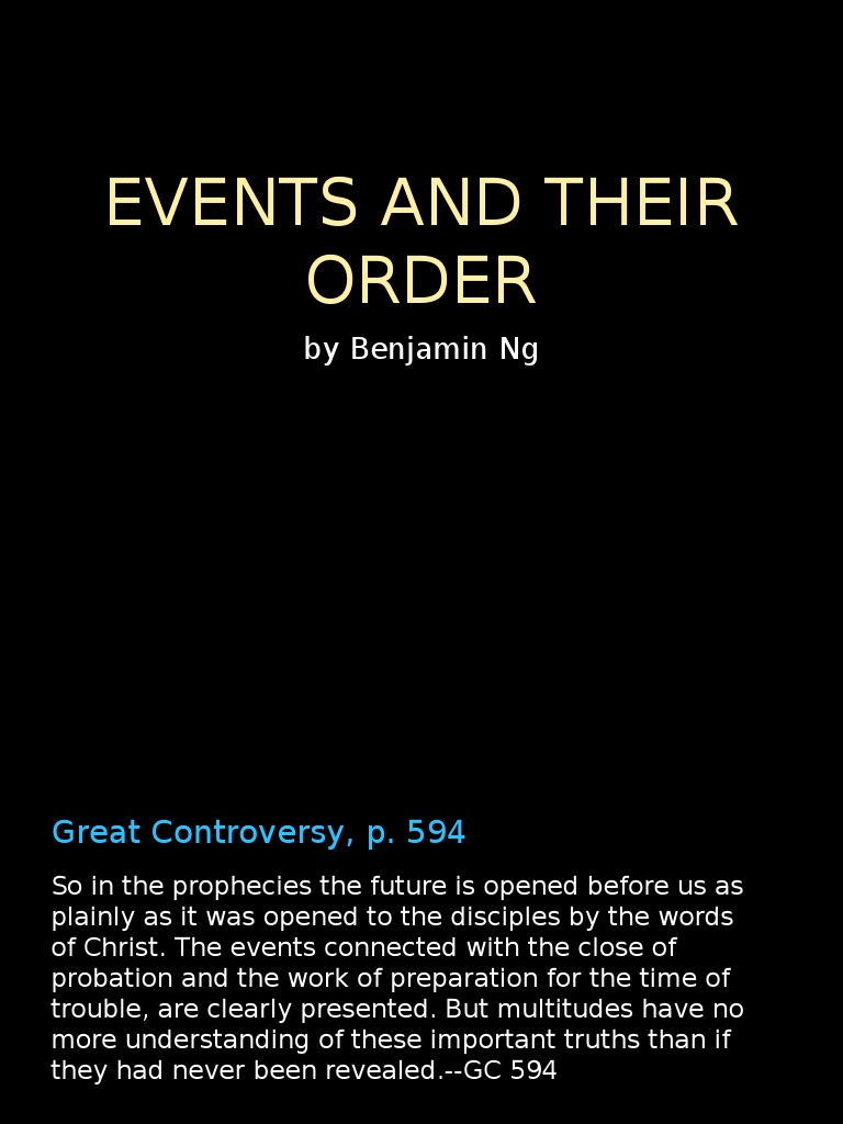 Understanding End-Time Events | PDF | Second Coming | Last Judgment