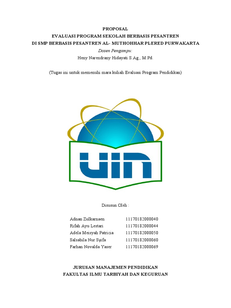 Proposal Evaluasi Program Pendidikan | PDF | Karier & Perkembangan