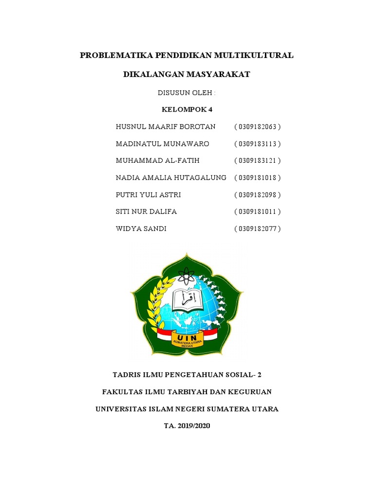 Pendidikan Multikultural | PDF