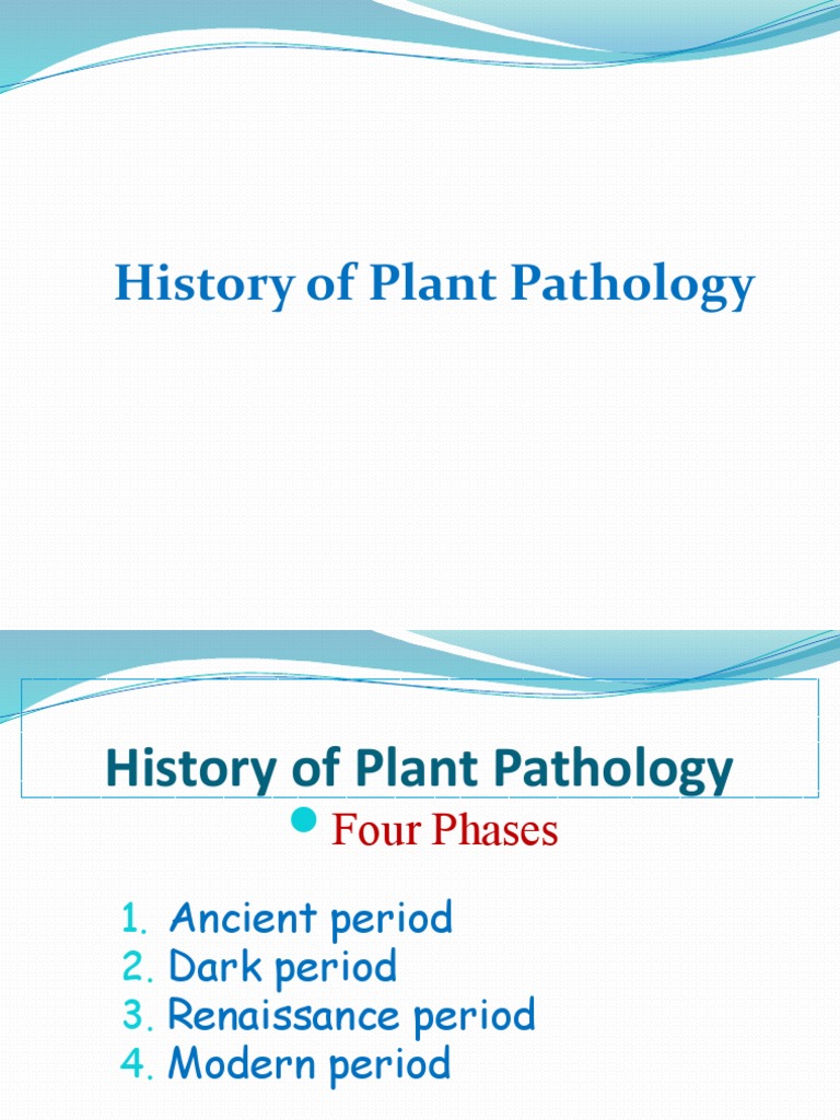 History of Plant Pathology | PDF | Plant Pathology | Fungus