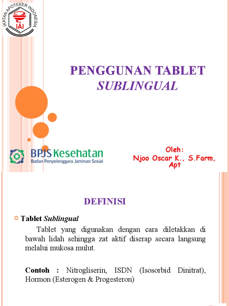 Penggunan Obat Sublingual | PDF | Kesehatan Holistik | Sains & Matematika