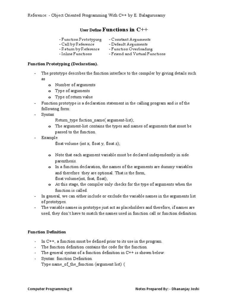 CP II Unit IV Part II | PDF | Parameter (Computer Programming) | Subroutine