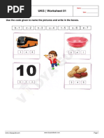 Jr. KG English Worksheet-1 | PDF