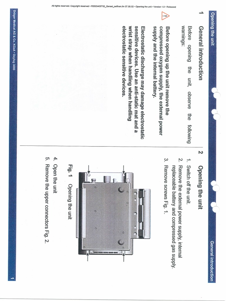 Oxylog 3000 - General Maintenance Instruction | PDF