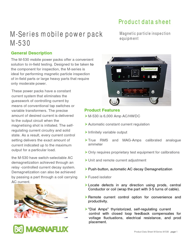 M-Series Mobile Power Pack M-530: Product Data Sheet | PDF | Amplifier ...