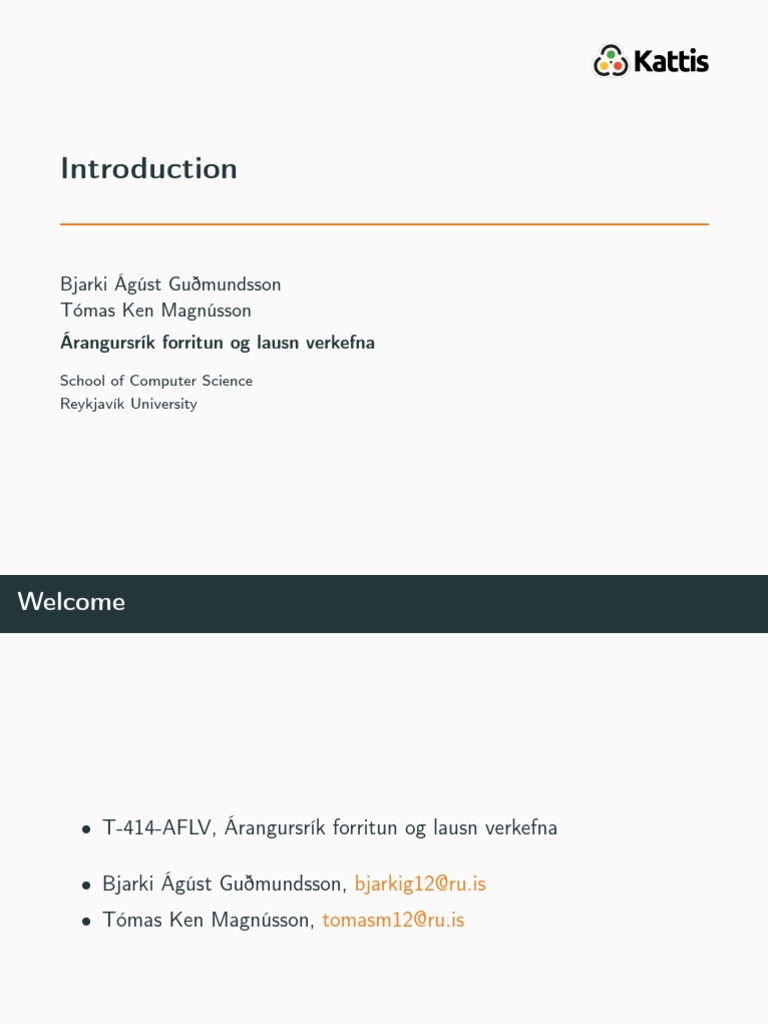 Aflv 01 Introduction PDF | PDF | Time Complexity | Algorithms