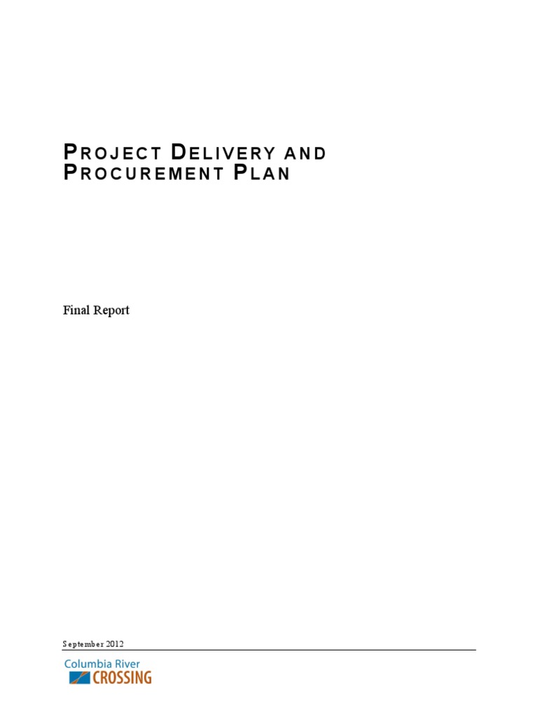 Columbia River Crossing Procurement Plan | PDF | United States Code ...