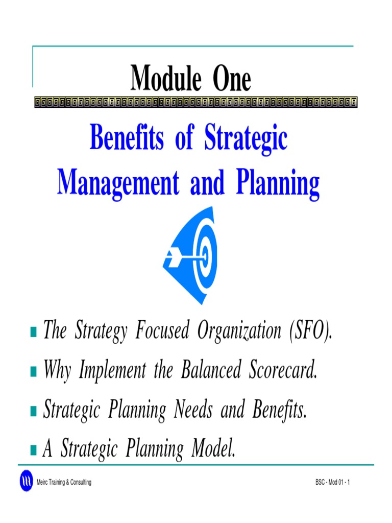 The Balanced Scorecard | PDF | Swot Analysis | Strategic Planning
