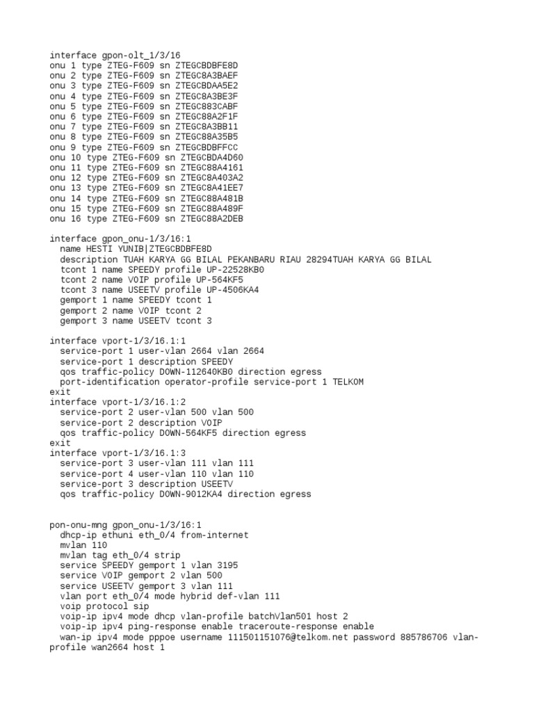Vlan Zte | PDF | Communications Protocols | Computer Architecture