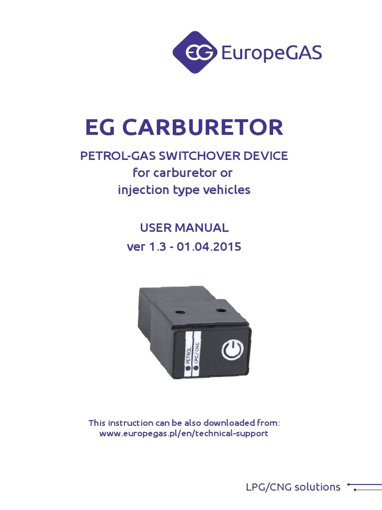 Eg Carburetor: Petrol-Gas Switchover Device For Carburetor or Injection ...